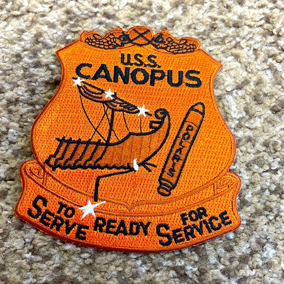 Other | Uss Canopus Ready To Serve Ready For Service Embroidered Navy ...